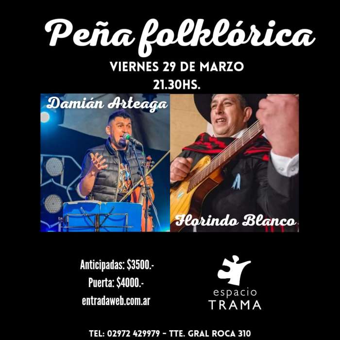 espacio TRAMA - PEÑA EN TRAMA con Florindo Blanco y Damian Arteaga